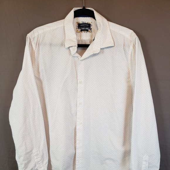 Denim & Flower | Shirts | Denim And Flower Ricky Singh White W Blue ...